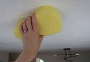 How to smooth a textured ceiling (artex) in simple DIY steps - Claire ...