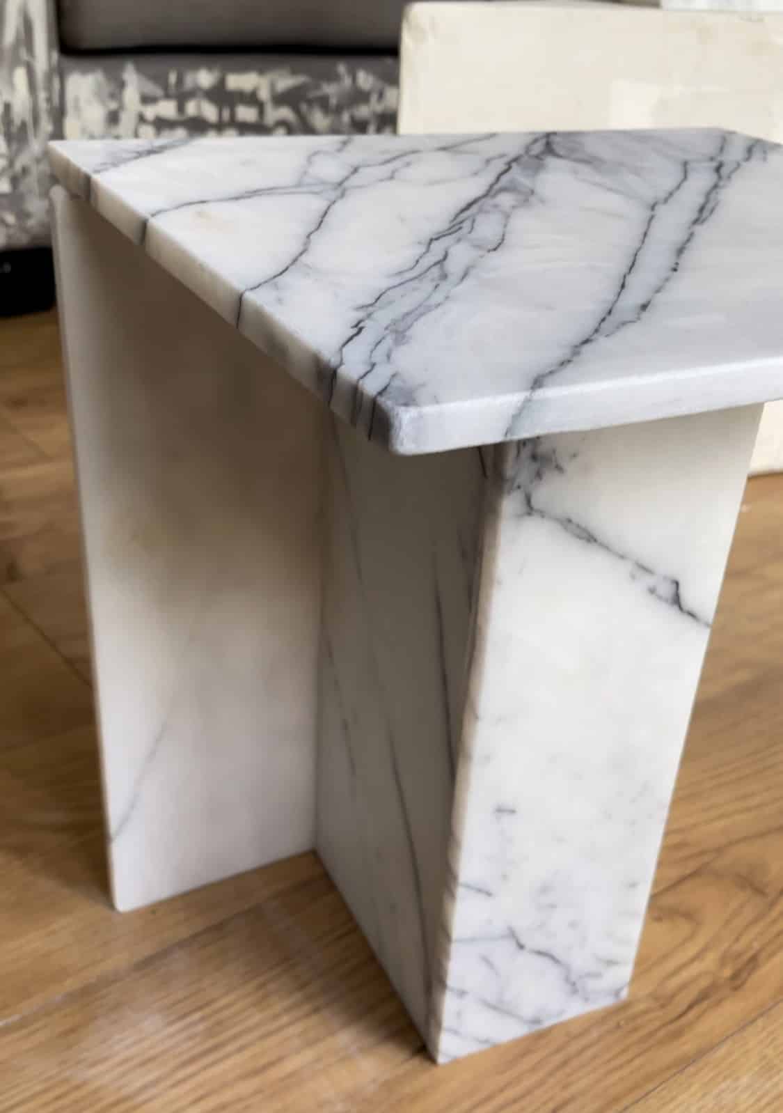 How to make a marble side table in 6 easy steps - Claire Douglas Styling