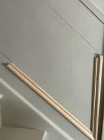 How to panel a staircase wall: an easy DIY tutorial - Claire Douglas ...