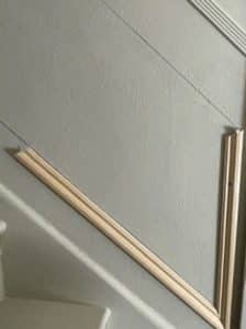 How to panel a staircase wall: an easy DIY tutorial - Claire Douglas ...