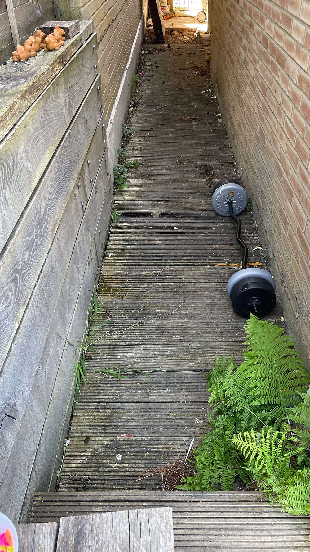 DIY Garden Path tutorial with slabs and resin-bound gravel - Claire ...